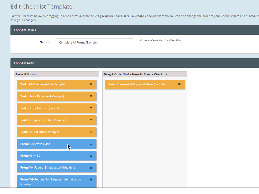 Library Tab in ApplicantStack Onboard